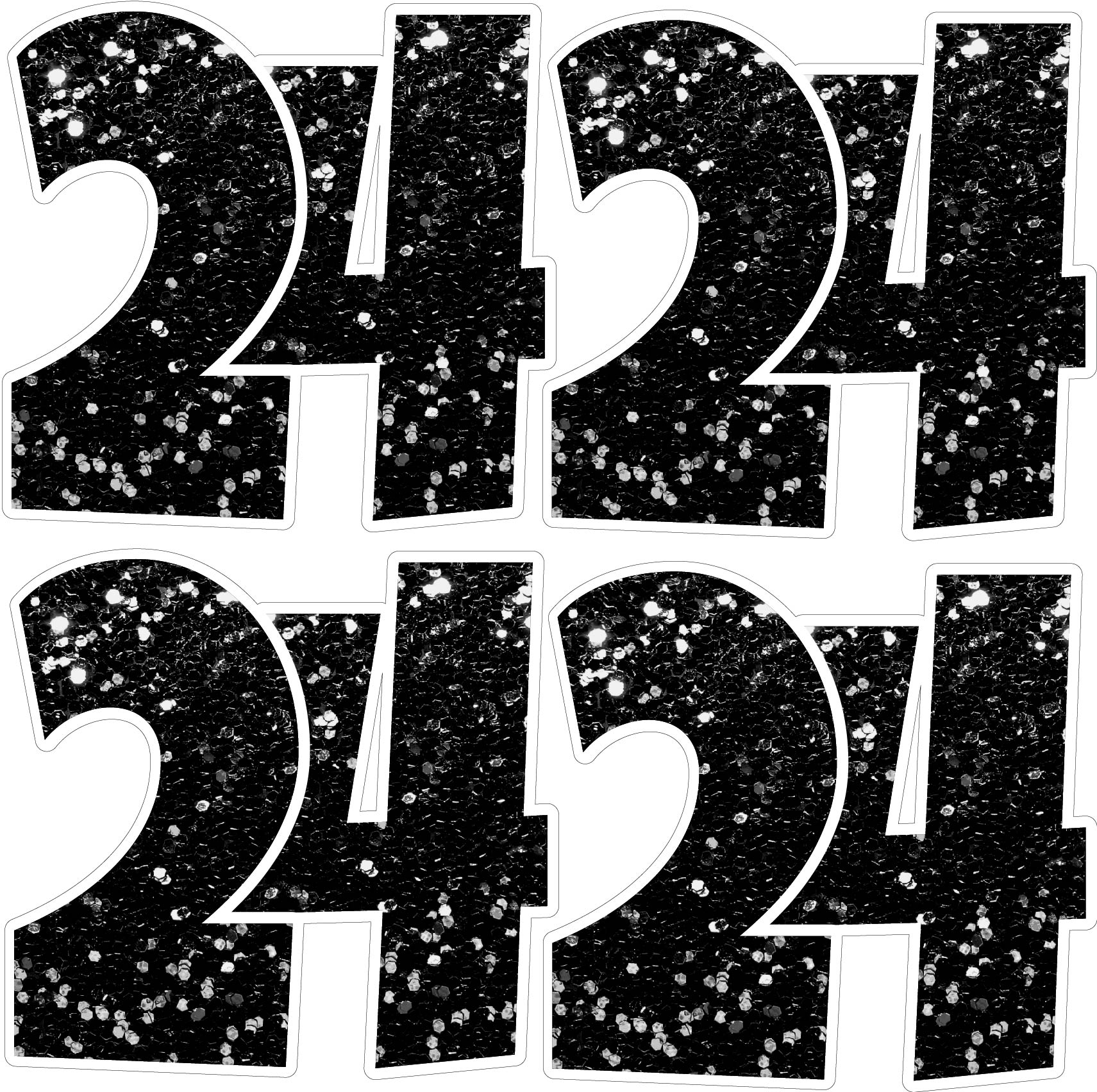 24 24 2024 Graduation Numbers - Pick the Color. – Yippee Yay! Yard Cards